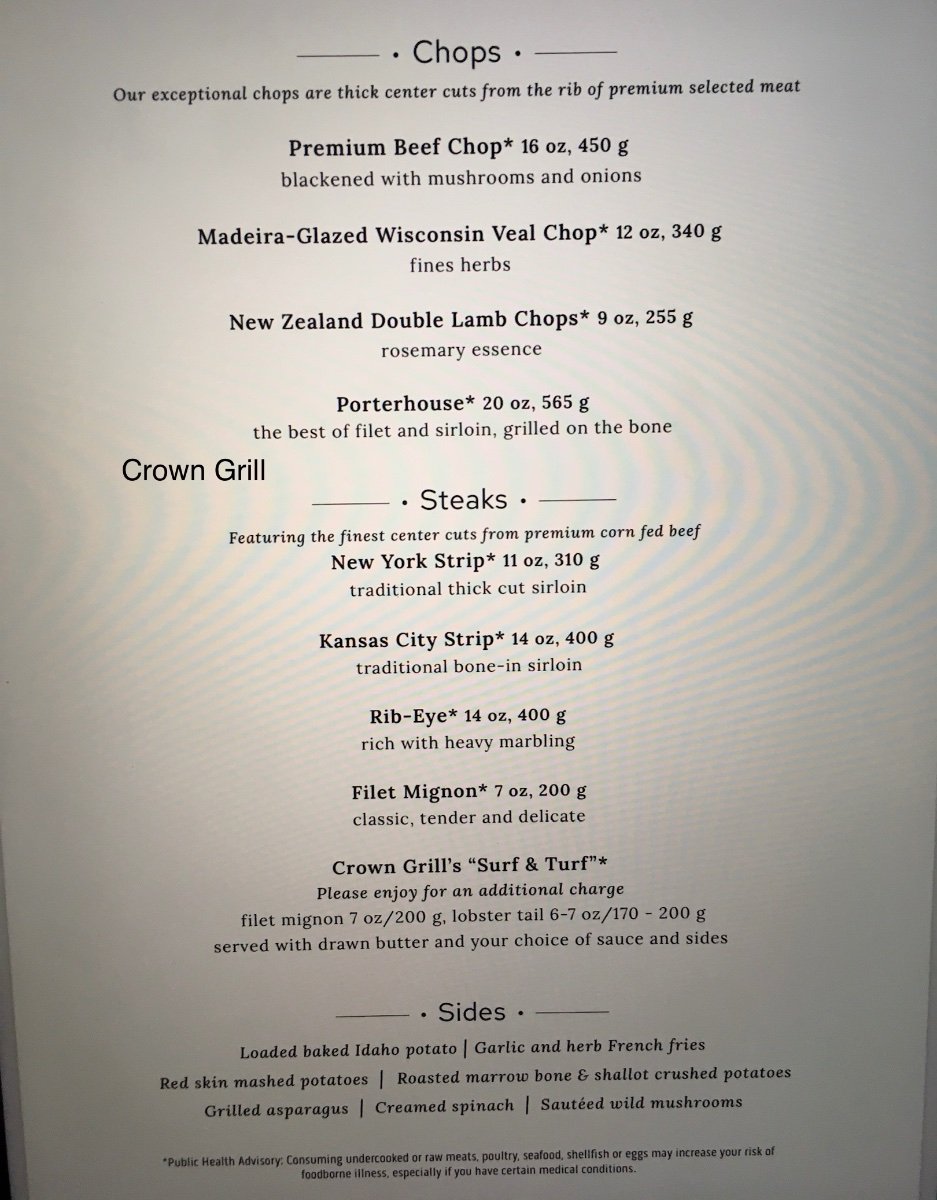 Coral Princess specialty resturants - Princess Cruises - Cruise Critic ...