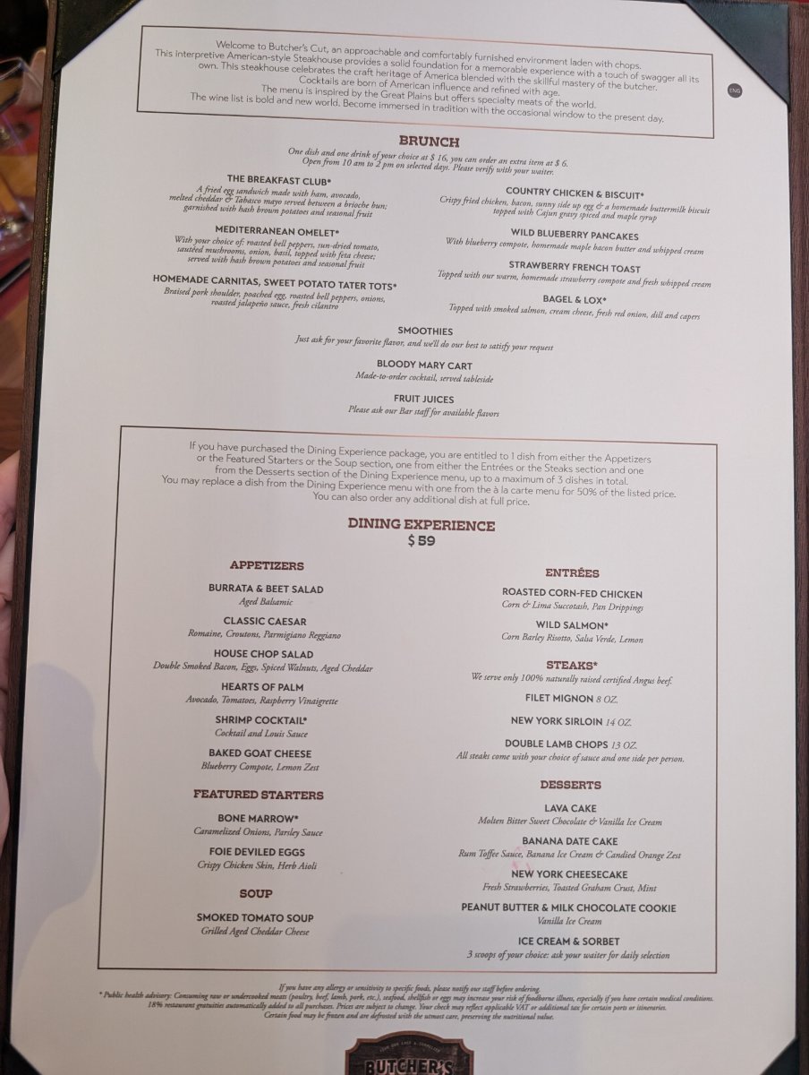 Butcher's cut cost on ship? - MSC Cruises - Cruise Critic Community