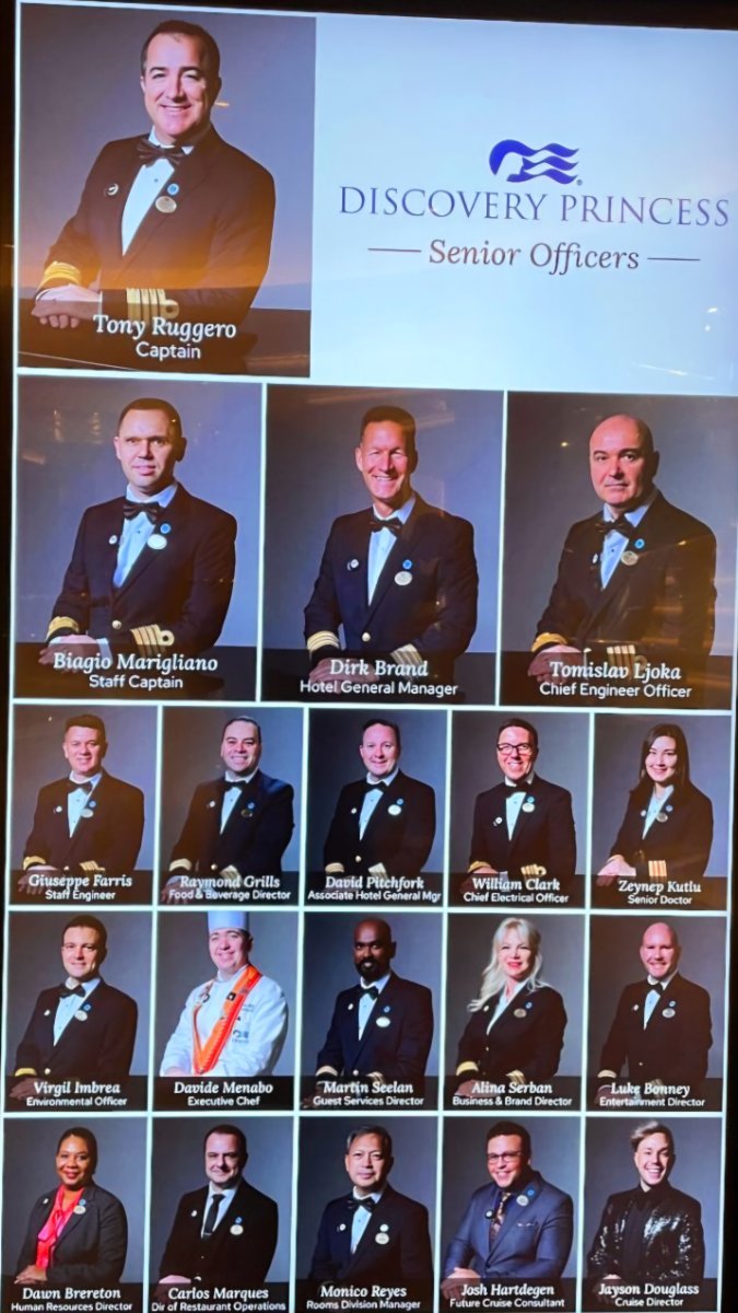 New Formal Night Uniforms for Officers - Princess Cruises - Cruise ...