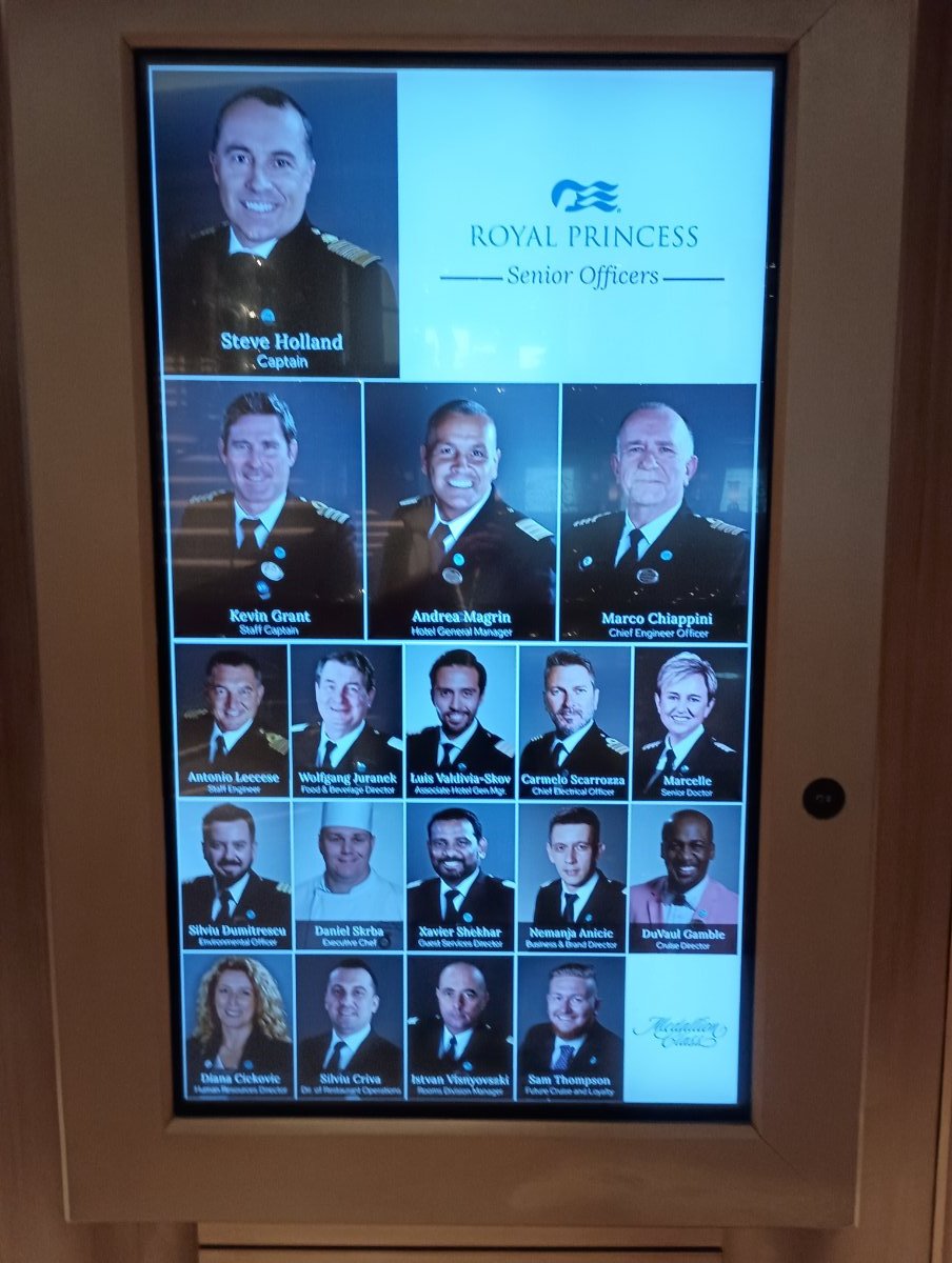 Princess Senior Ship Staff, inc Cruise Directors & Entertainment ...