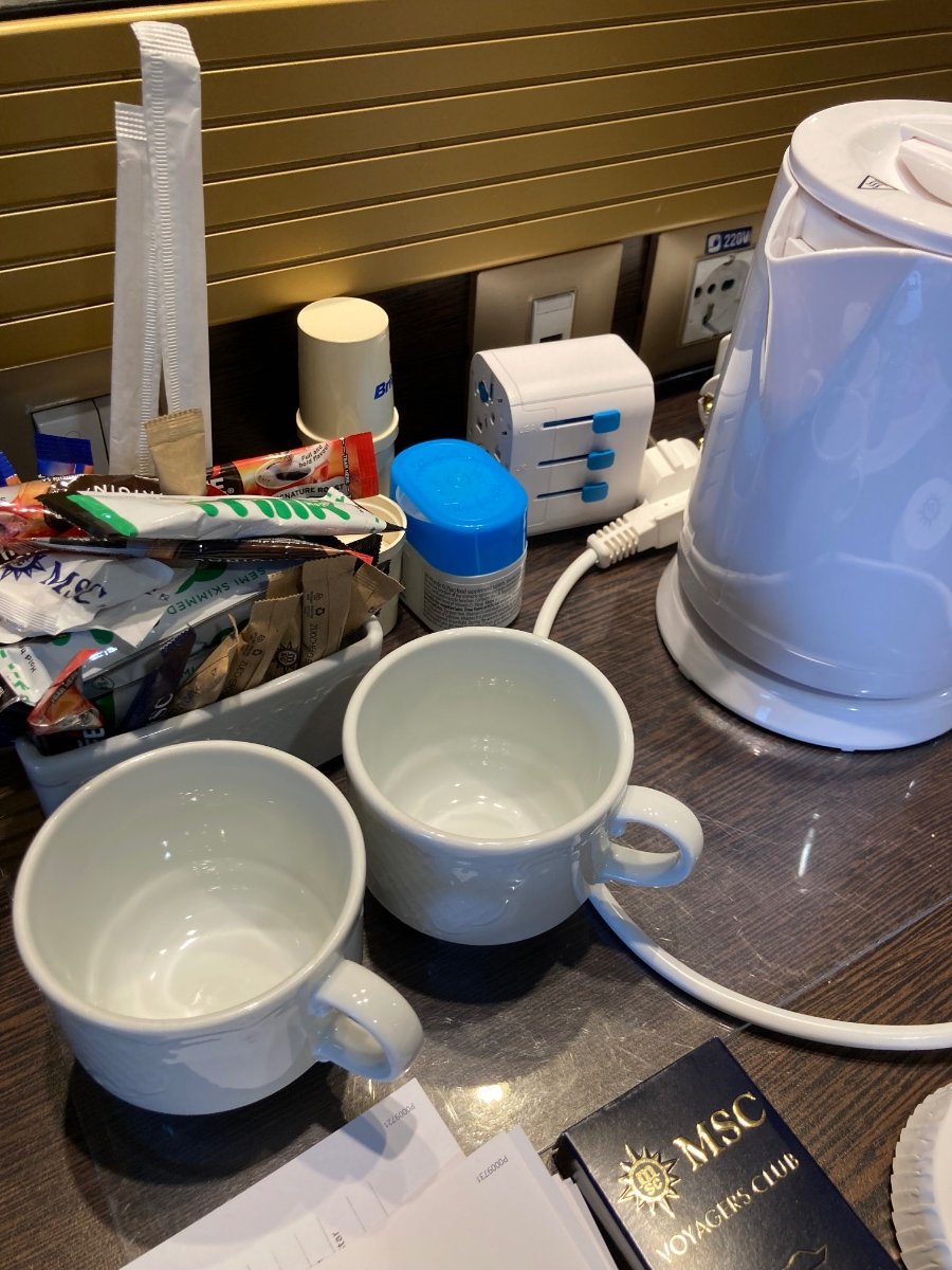 Preziosa - kettle/coffee machine in cabin - MSC Cruises - Cruise Critic ...