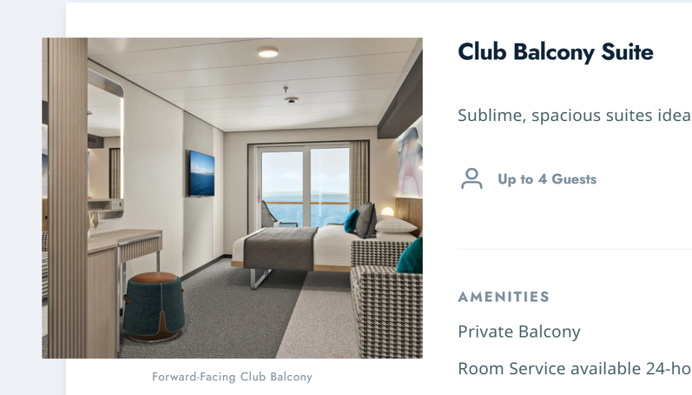 What does a forward-facing club balcony suite on Aqua really look like ...