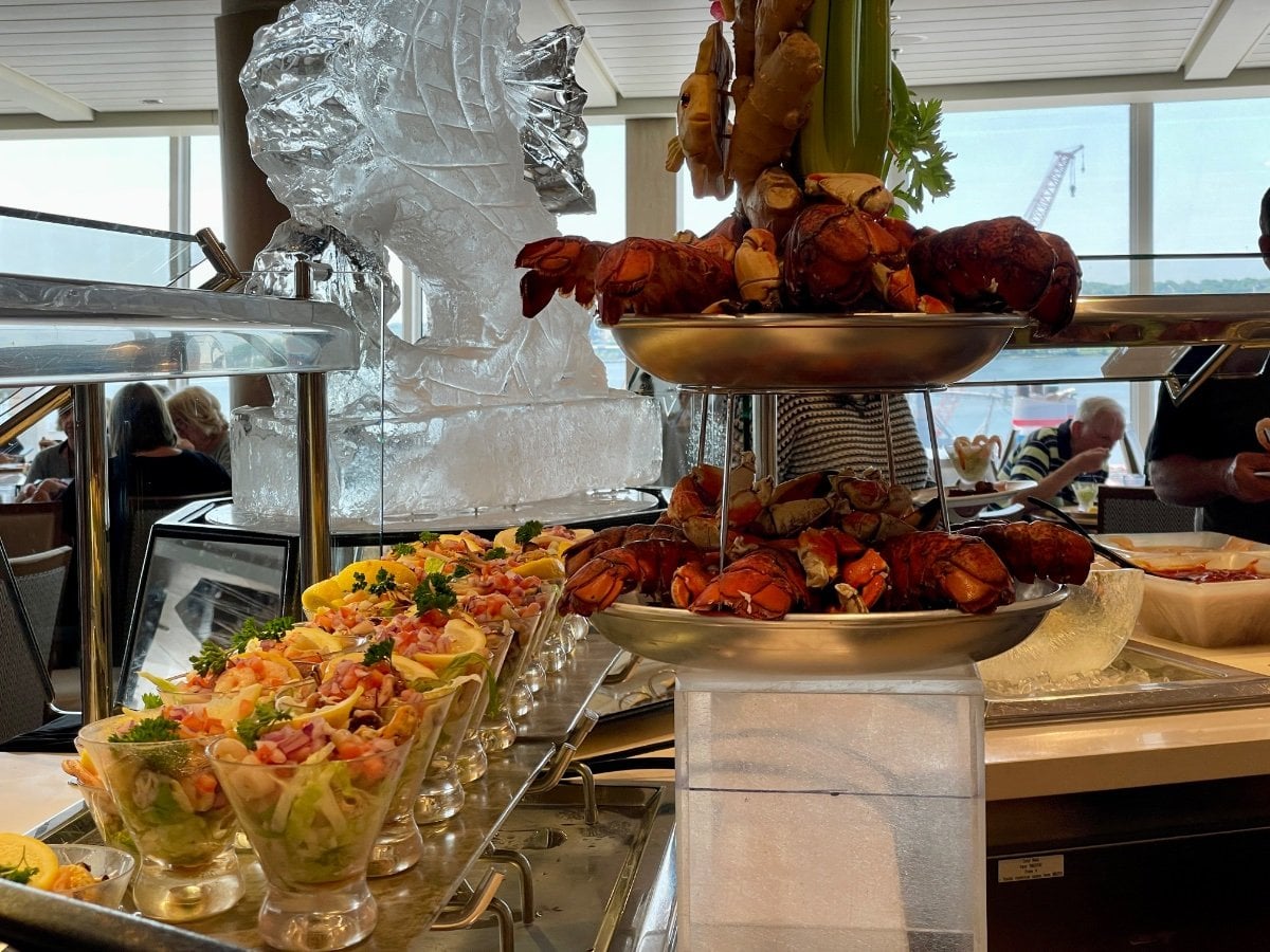 Seafood Buffet Symphony on Embarkation - Royal Caribbean International ...