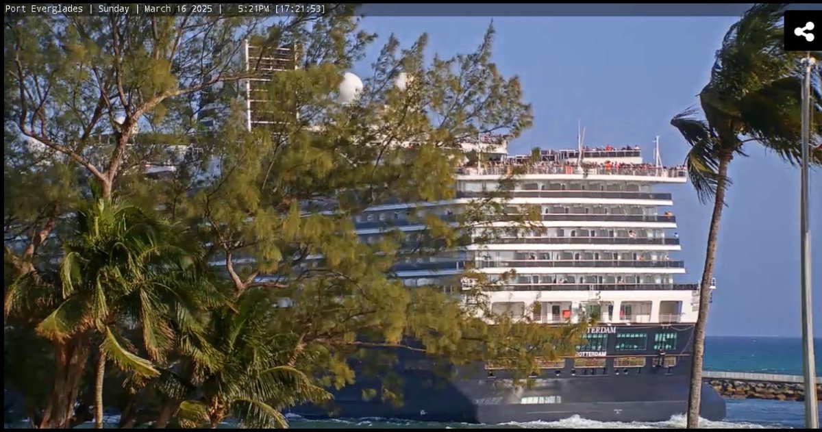 Rotterdam and Nieuw Amsterdam in Port Everglades on March 16, 2025 ...