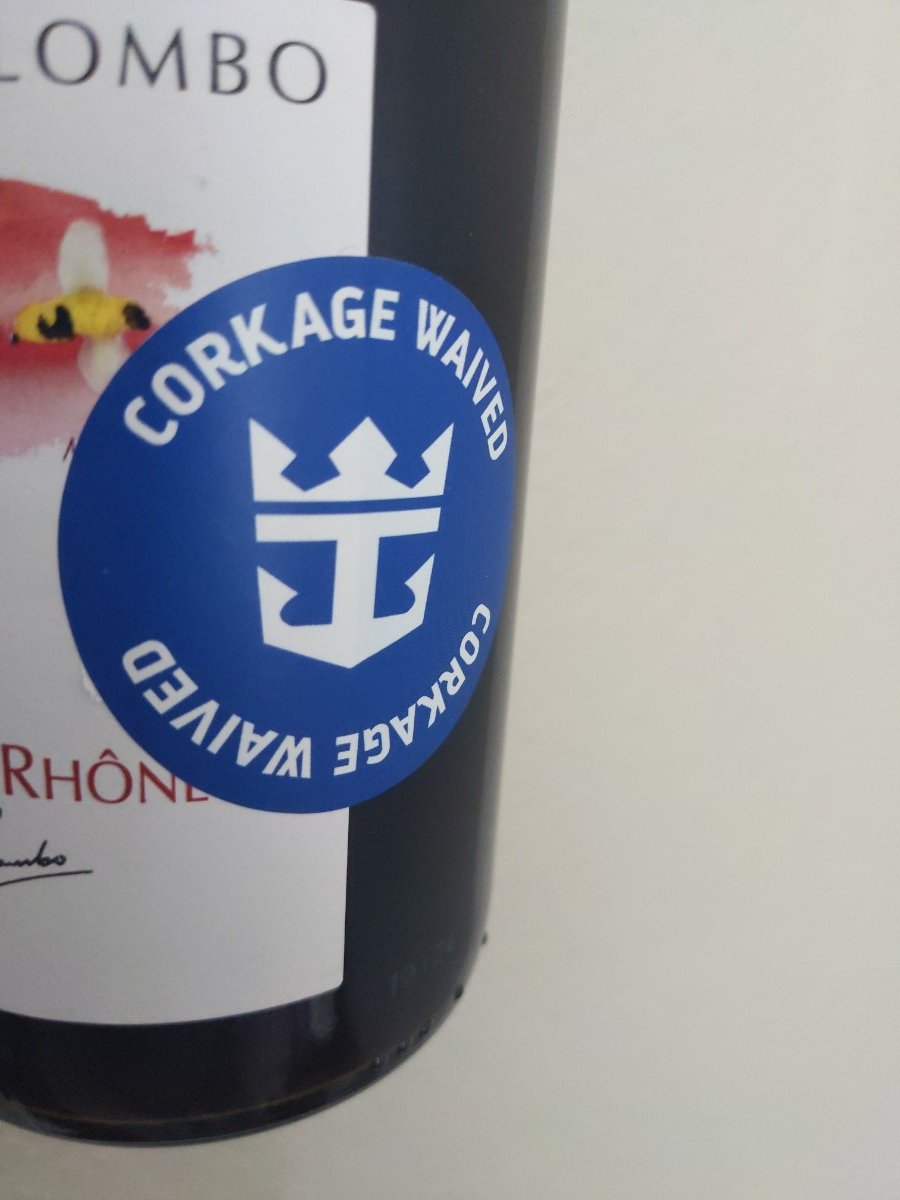 Carry on wine corkage fee - Royal Caribbean International - Cruise ...