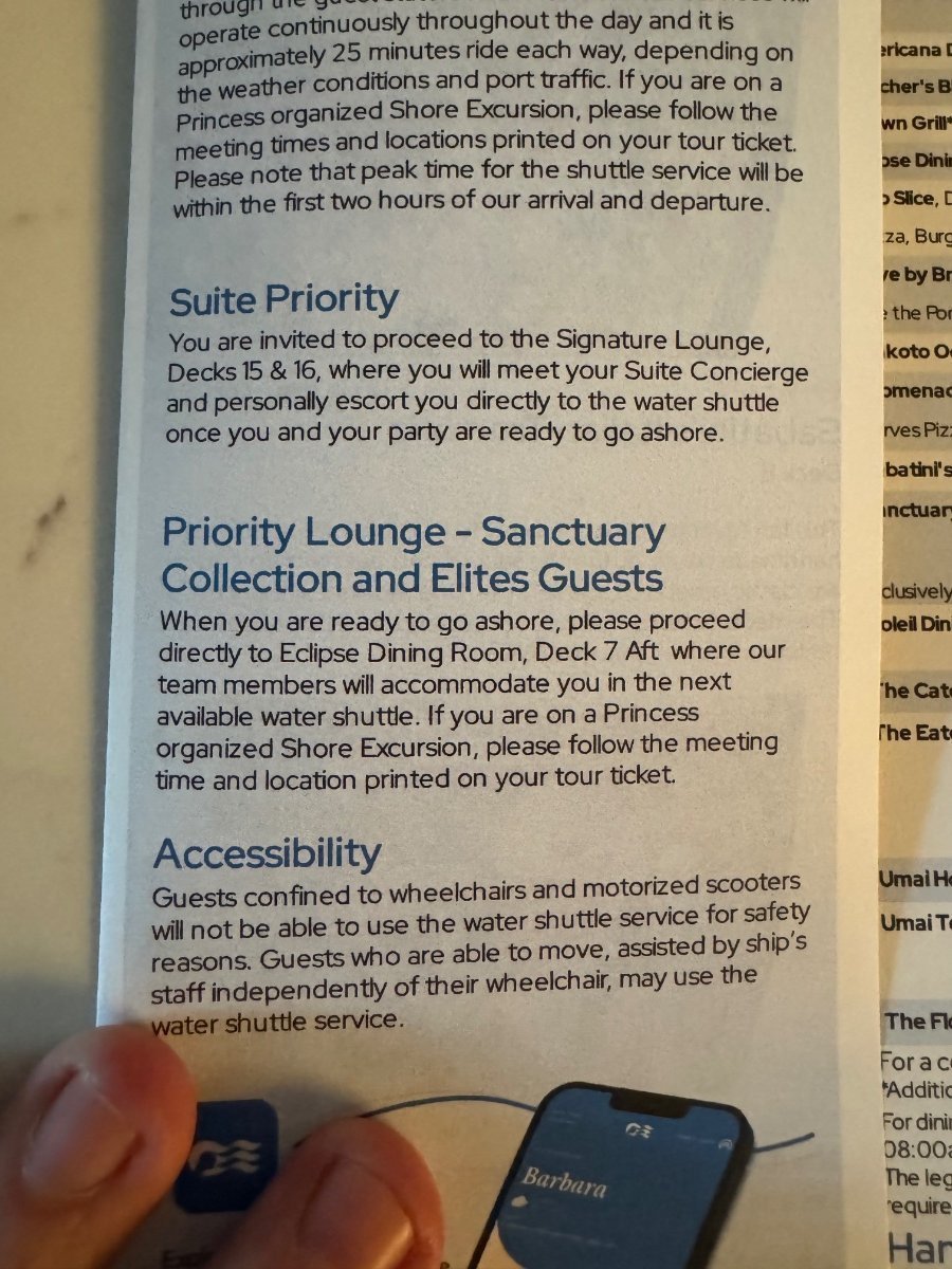 Sun Princess Suite Priority Excursions? - Princess Cruises - Cruise ...