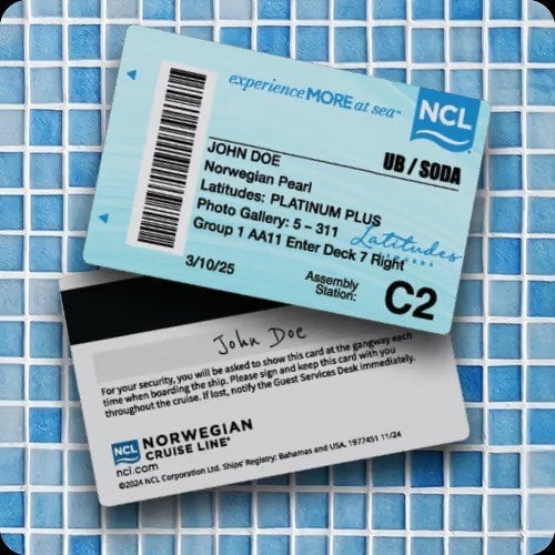 New NCL key card design - blue cards for new guests - Norwegian Cruise ...