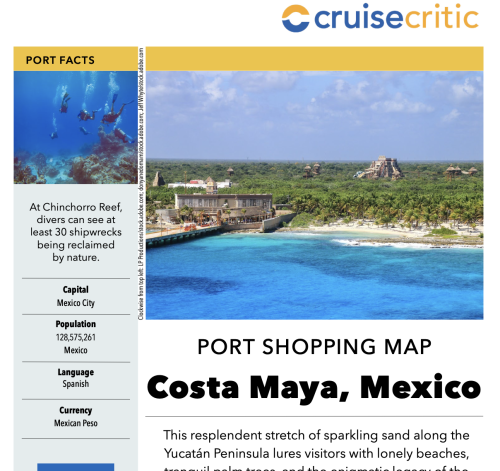 Tourist map of costa maya 60 photos - Goodtravelcards.com