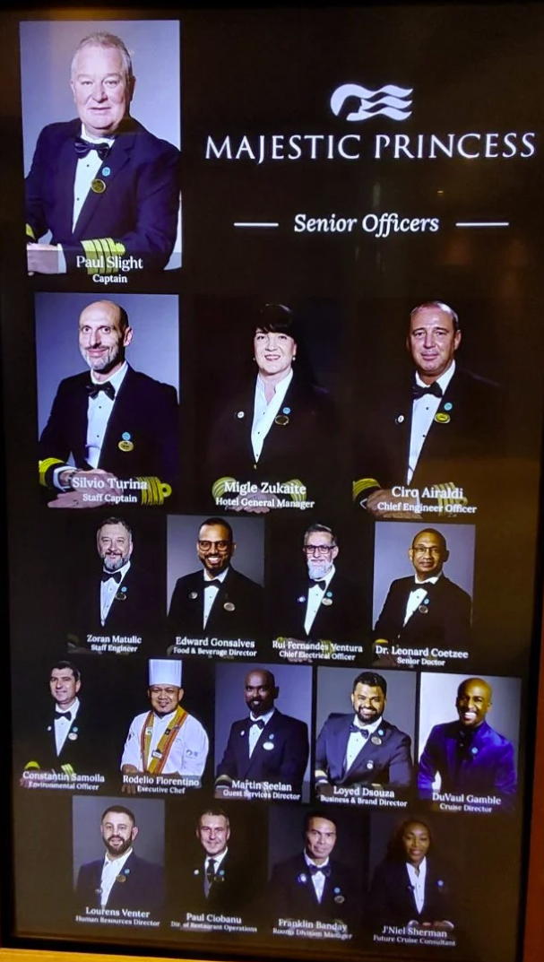 Princess Senior Ship Staff, inc Cruise Directors & Entertainment ...