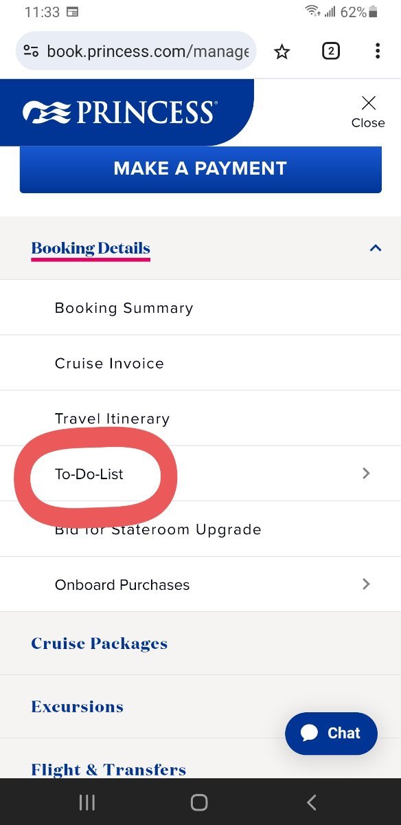 Booked Excursions, but where are they on the app and/or the Cruise ...