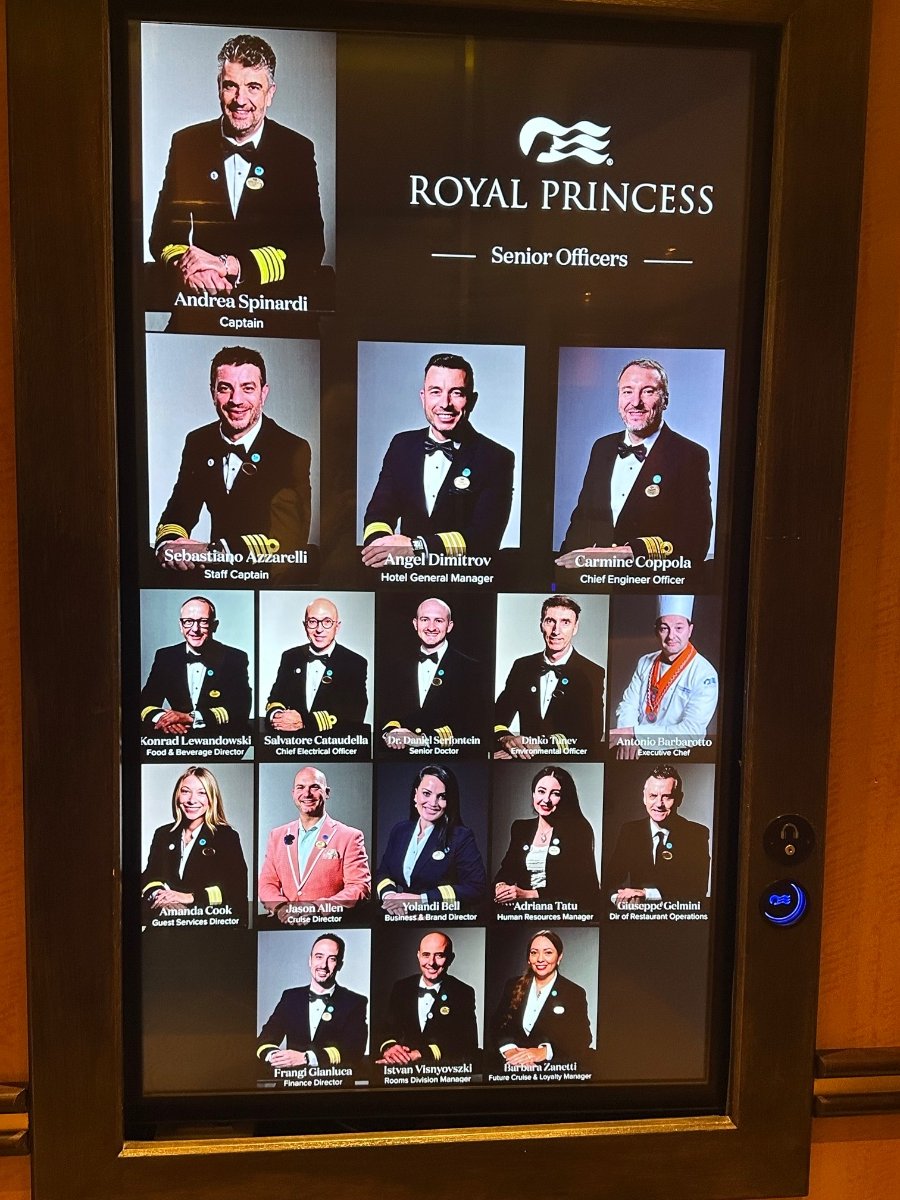 Princess Senior Ship Staff, inc Cruise Directors & Entertainment ...