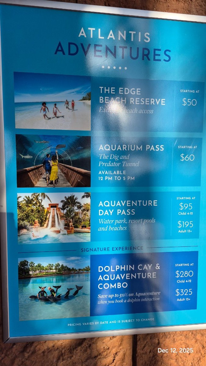 Taxi to/from Atlantis + entrance prices (pic) - Bahamas - Cruise Critic ...