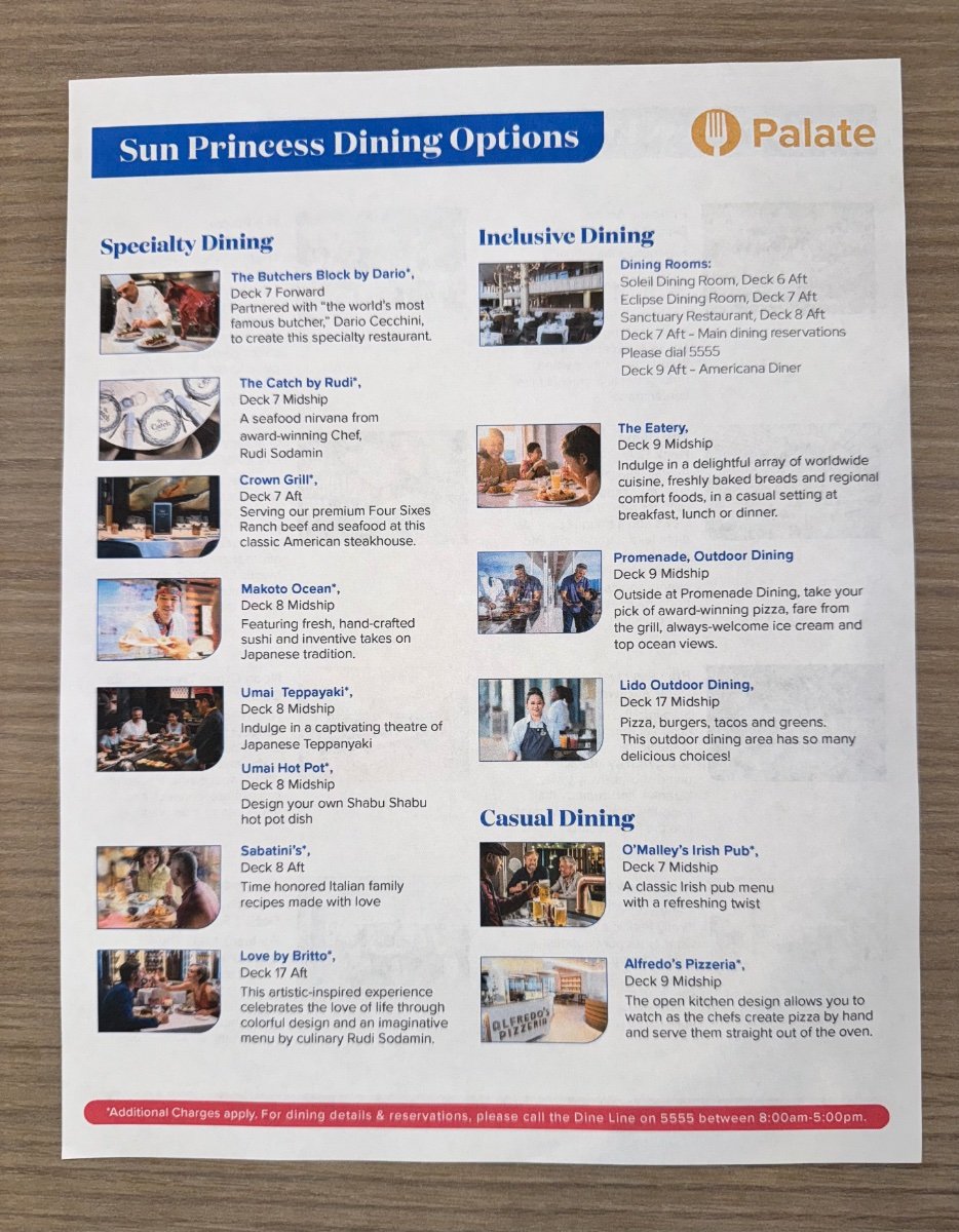 Princess Sun - info from our 14 days on board - Princess Cruises ...