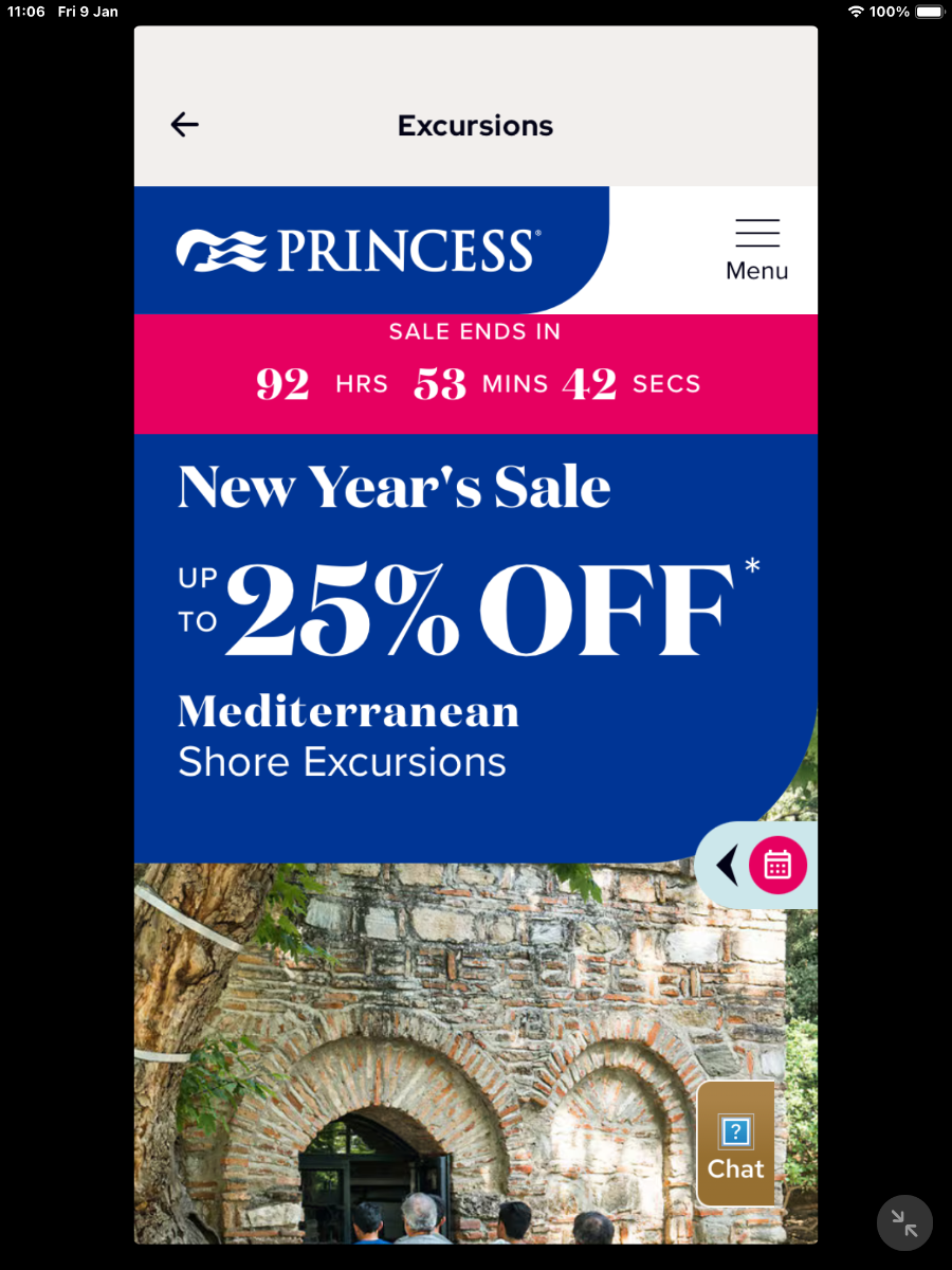 Princess Excursions - What is the Cutoff Date for Online Booking ...