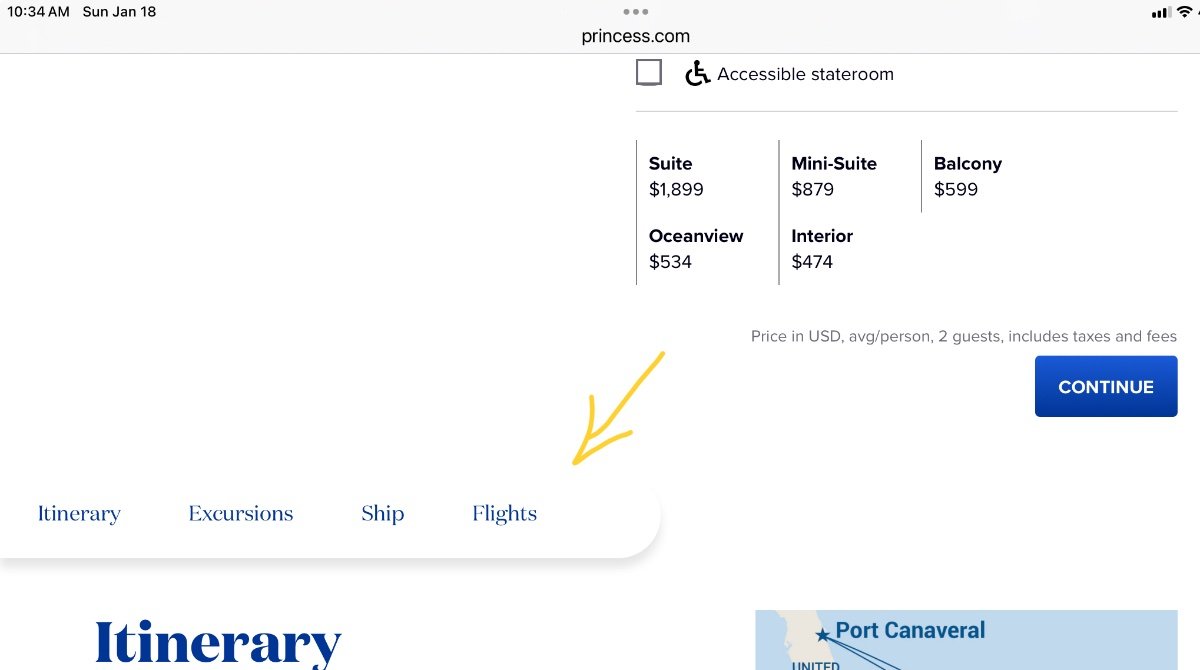 Flight Quotes are back. - Princess Cruises - Cruise Critic Community