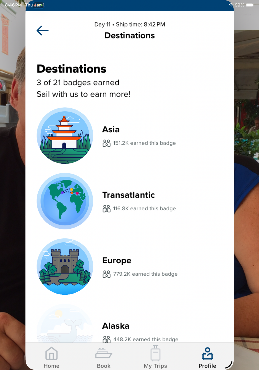 Missing Celebrity badges in app. - Celebrity Cruises - Cruise Critic ...