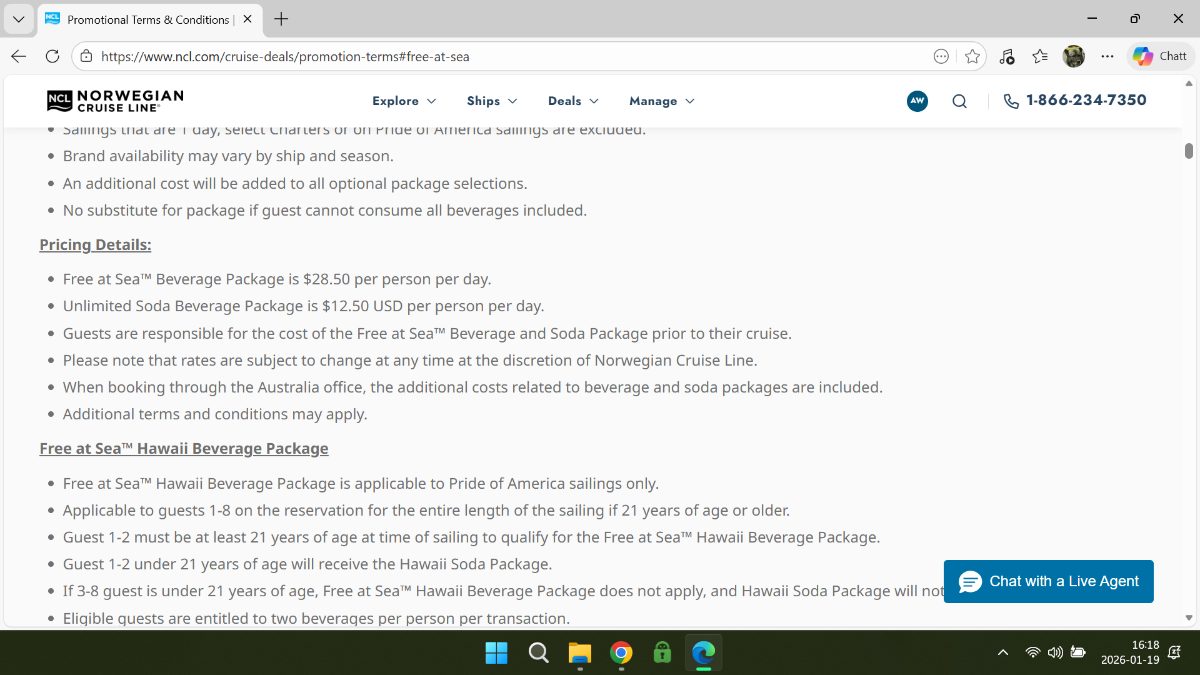 Mocktail Pricing - Norwegian Cruise Line - Cruise Critic Community