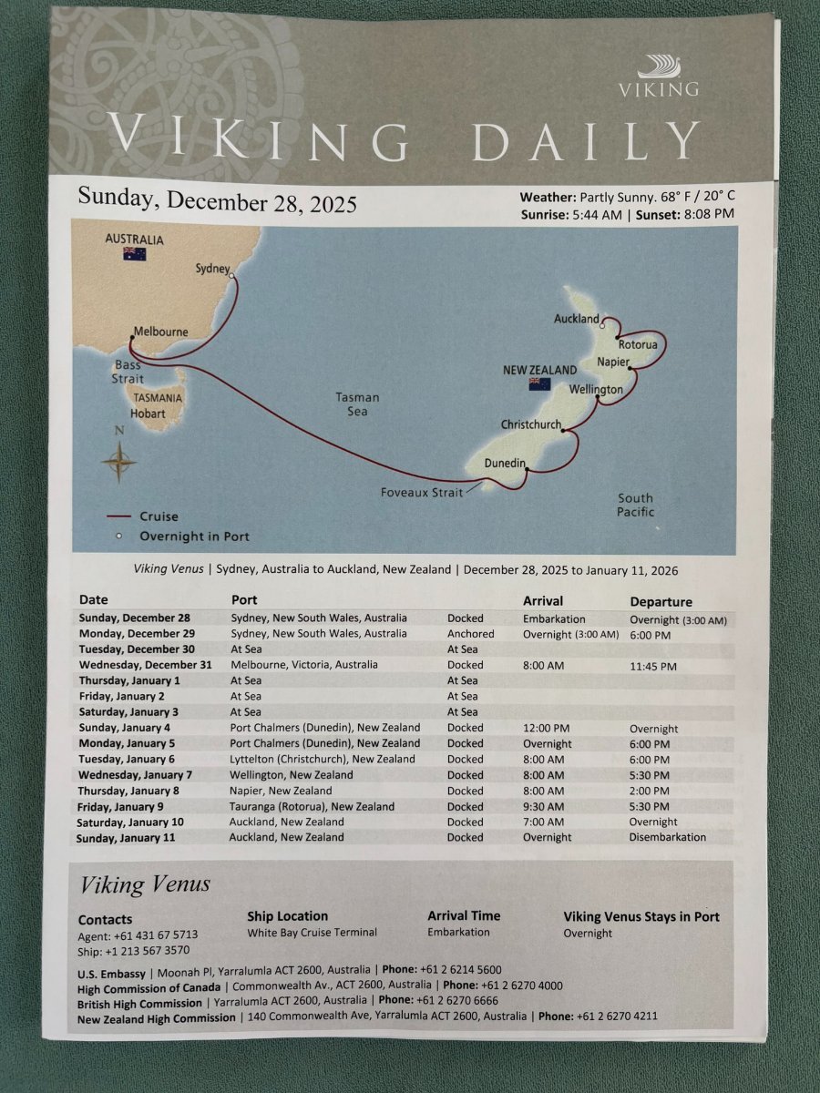 Post-cruise notes on our Australia & New Zealand cruise (Dec 28, 2025 ...