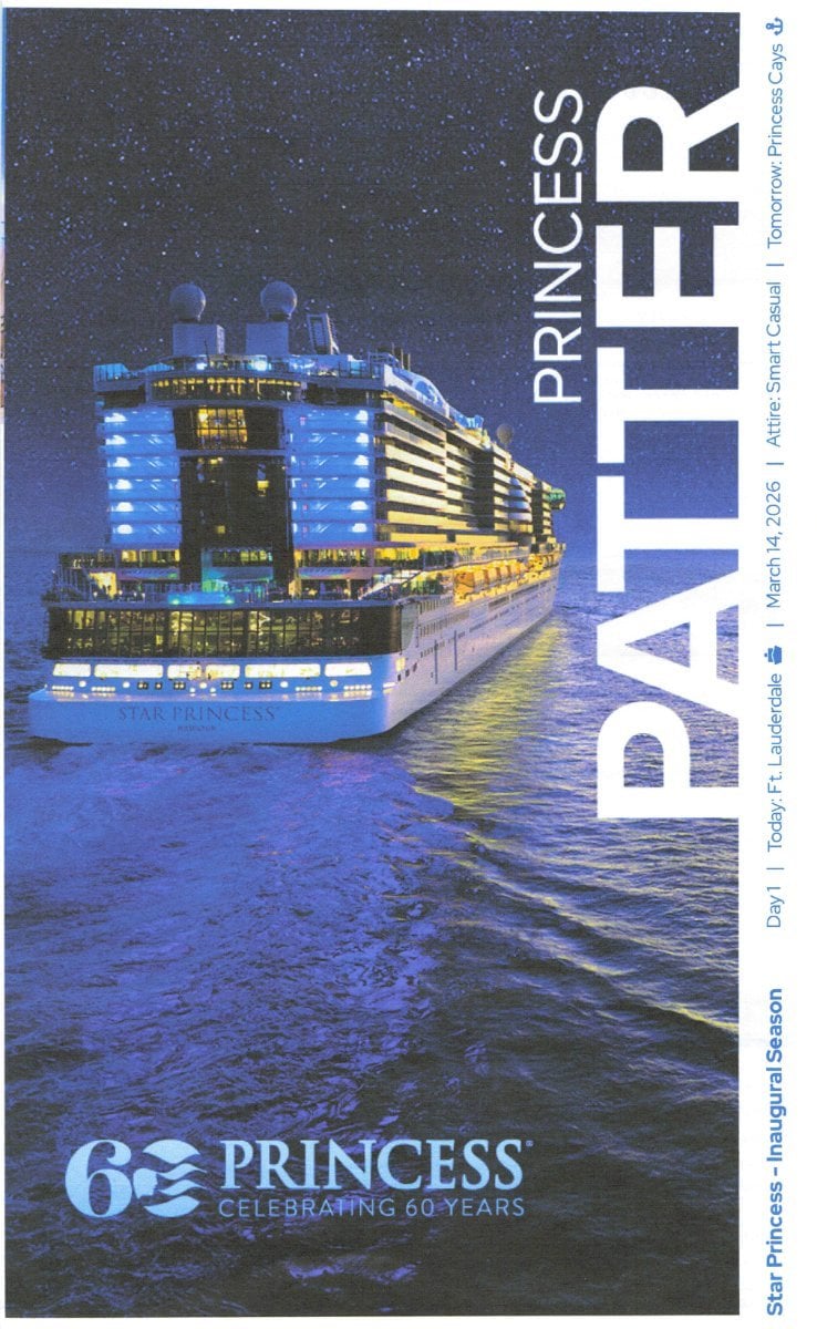 Star Princess Dailies (Princess Patter) - 2026-03-14 / 7-Day Eastern ...