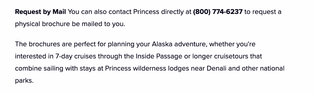 Sunday Morning With Princess: Requesting a Brochure - Princess Cruises ...