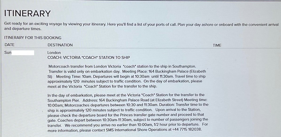 Has anyone gone back to Heathrow to take a Princess transfer bus to ...