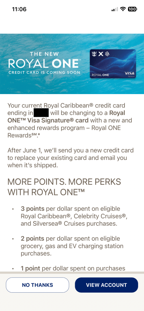 Royal One Credit Card - Page 11 - Royal Caribbean International ...