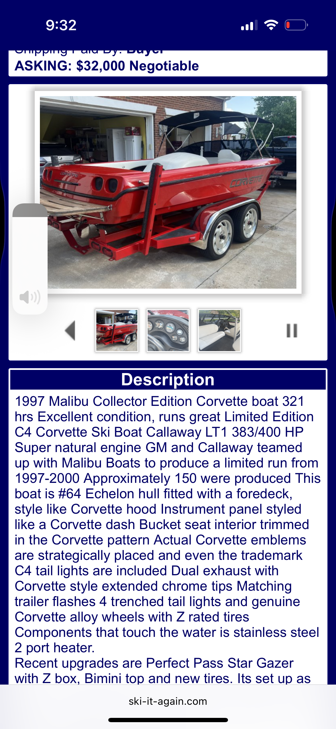Wake on 90s Malibu vette - Boat Talk - BallOfSpray