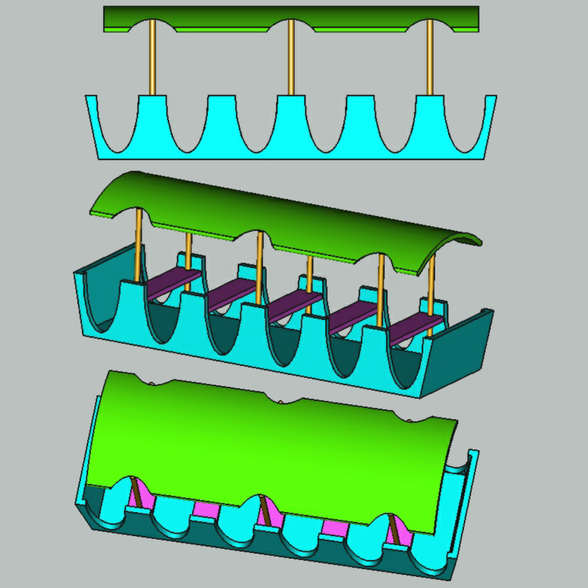 CAD Model Swingback Church Pew 2nd Class Carriage.png - Hornby - Hornby ...