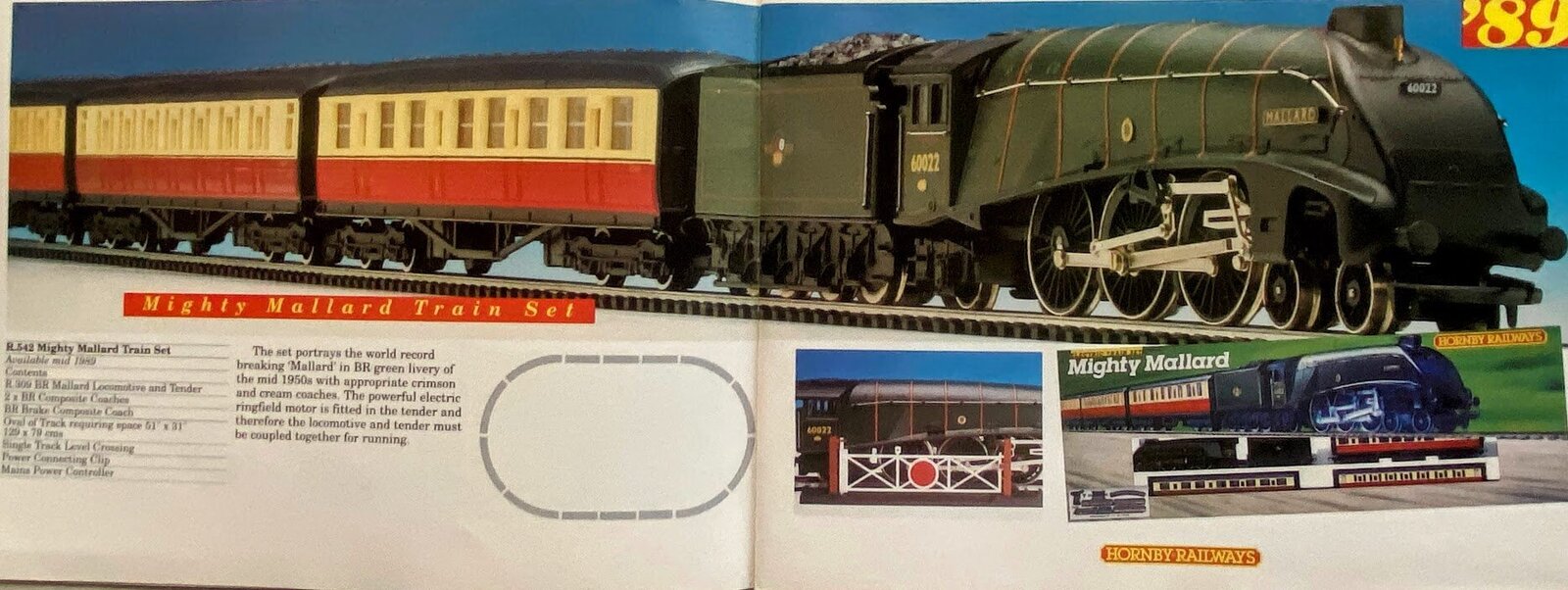 R.542_Mighty Mallard_illustration_1989 catalogue - Hornby - Hornby ...