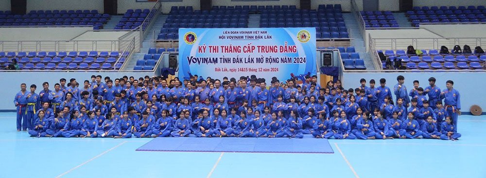 Hội Vovinam tỉnh Đắk Lắk tổ chức thi thăng cấp Trung đẳng Vovinam mở ...