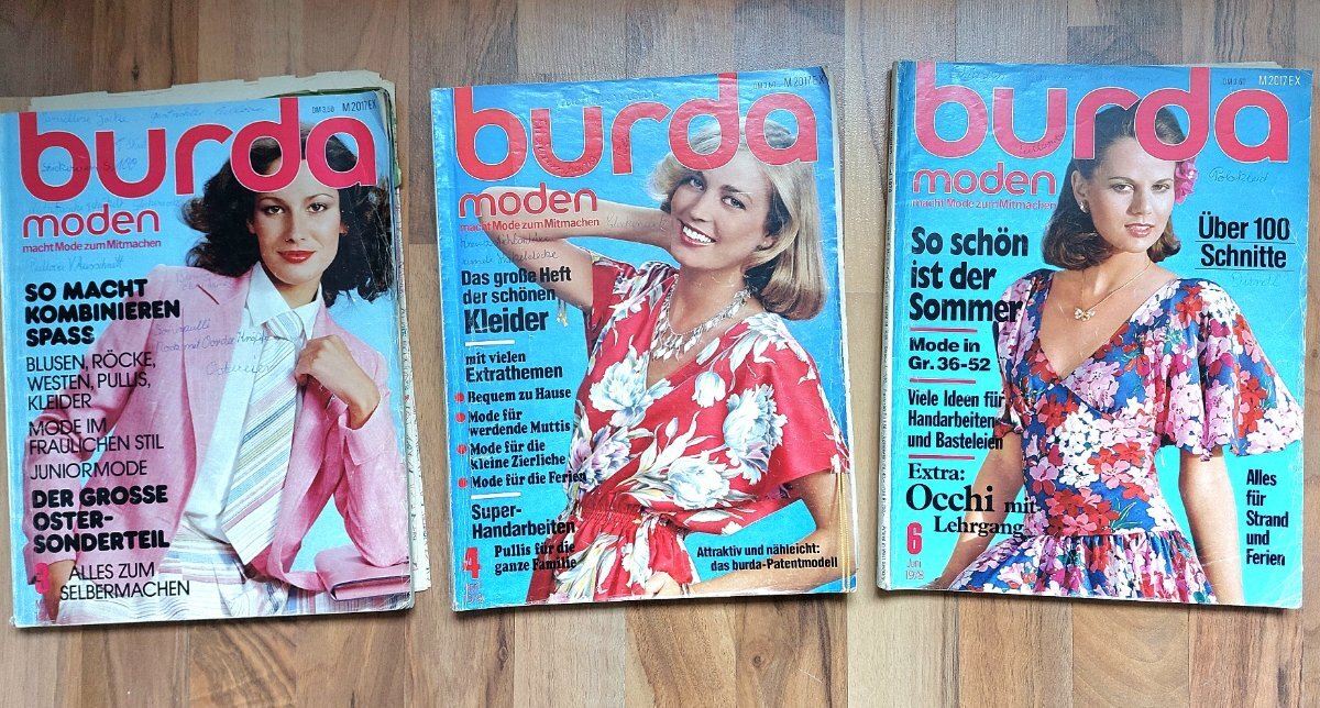 Burda 70er 80er Jahre zu verschenken - Kleinanzeigen - Hobbyschneiderin 24