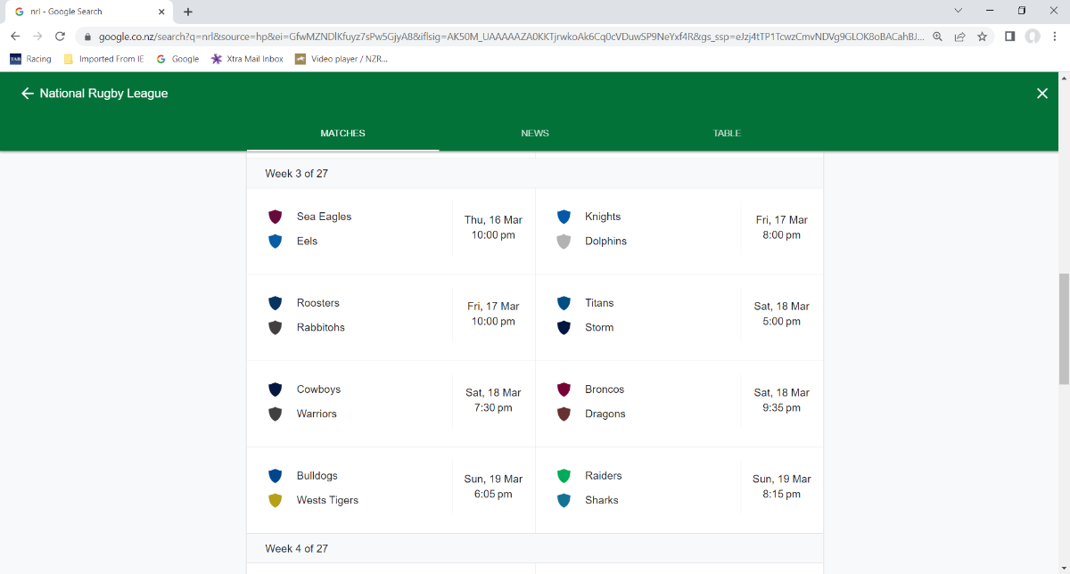 NRL 2023 Comp Round 3 ENTER HERE Close 10pm Thurs - General Sport - The ...