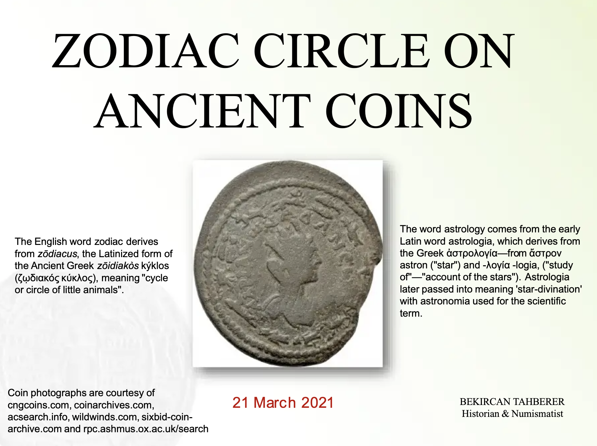 Zodiac Circle on Ancient Coins - Roman Imperial Coins - Numis Forums
