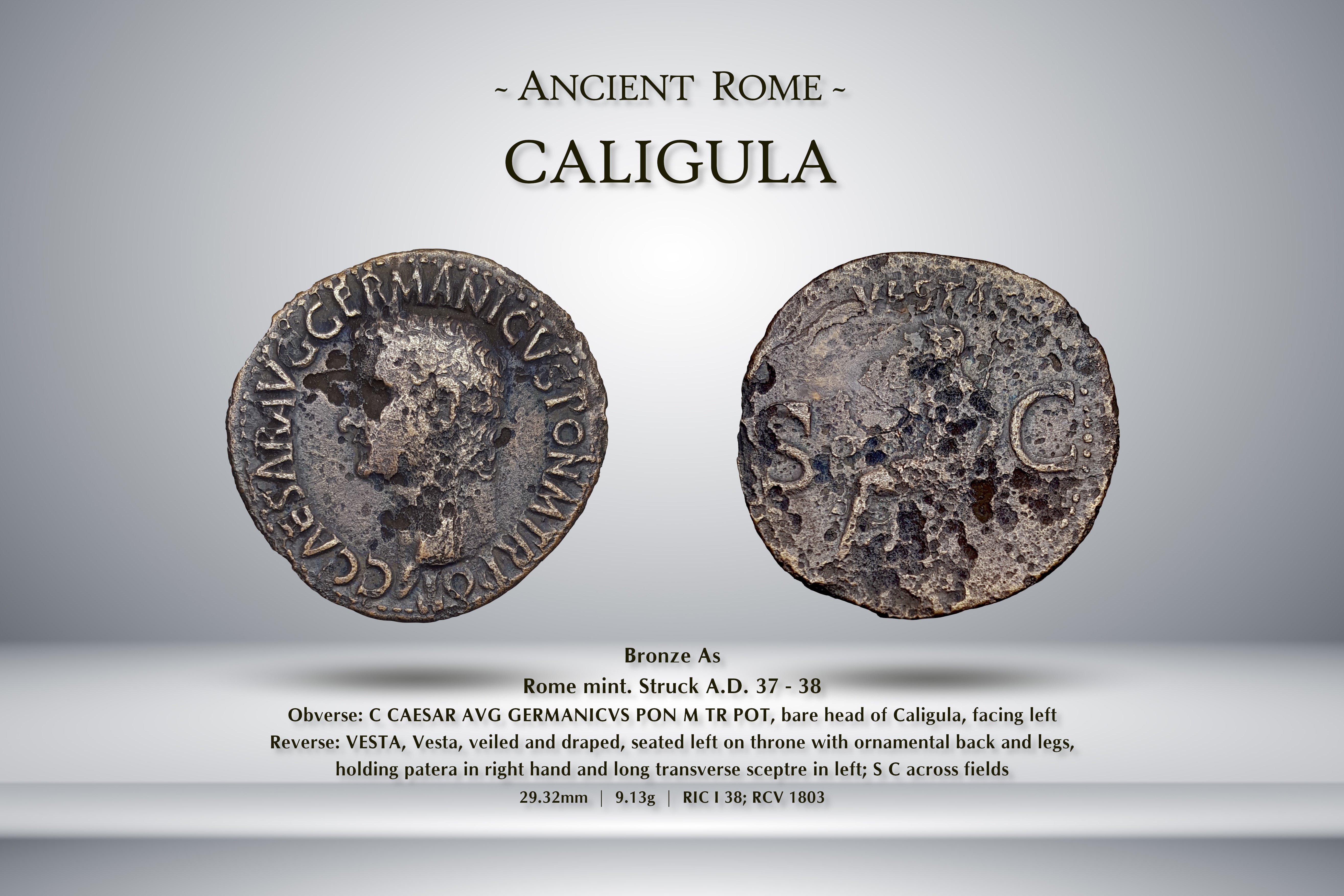 A Gaius "Caligula" Caesar Thread: Gaius & his three sisters Sestertius ...