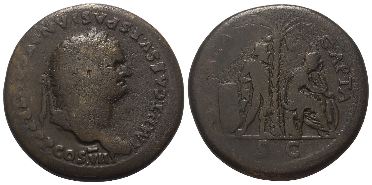 A Rare Titus Judaea Capta Sestertius - Roman Imperial Coins - Numis Forums