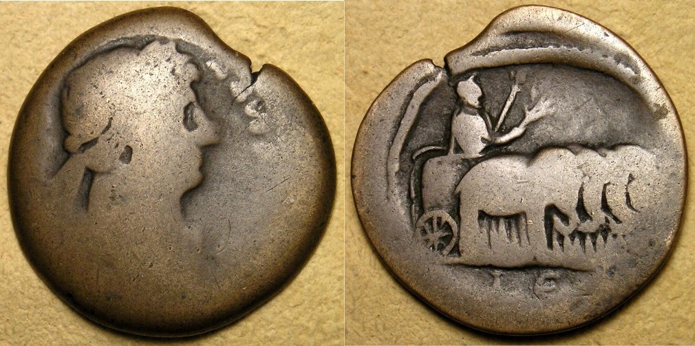 Trajan 98-117AD. - Elephant Quadriga. EGYPT, Alexandria, c.111-112AD ...
