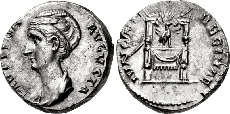 Faustina Friday – The Lifetime Denarii of Faustina the Elder with the ...