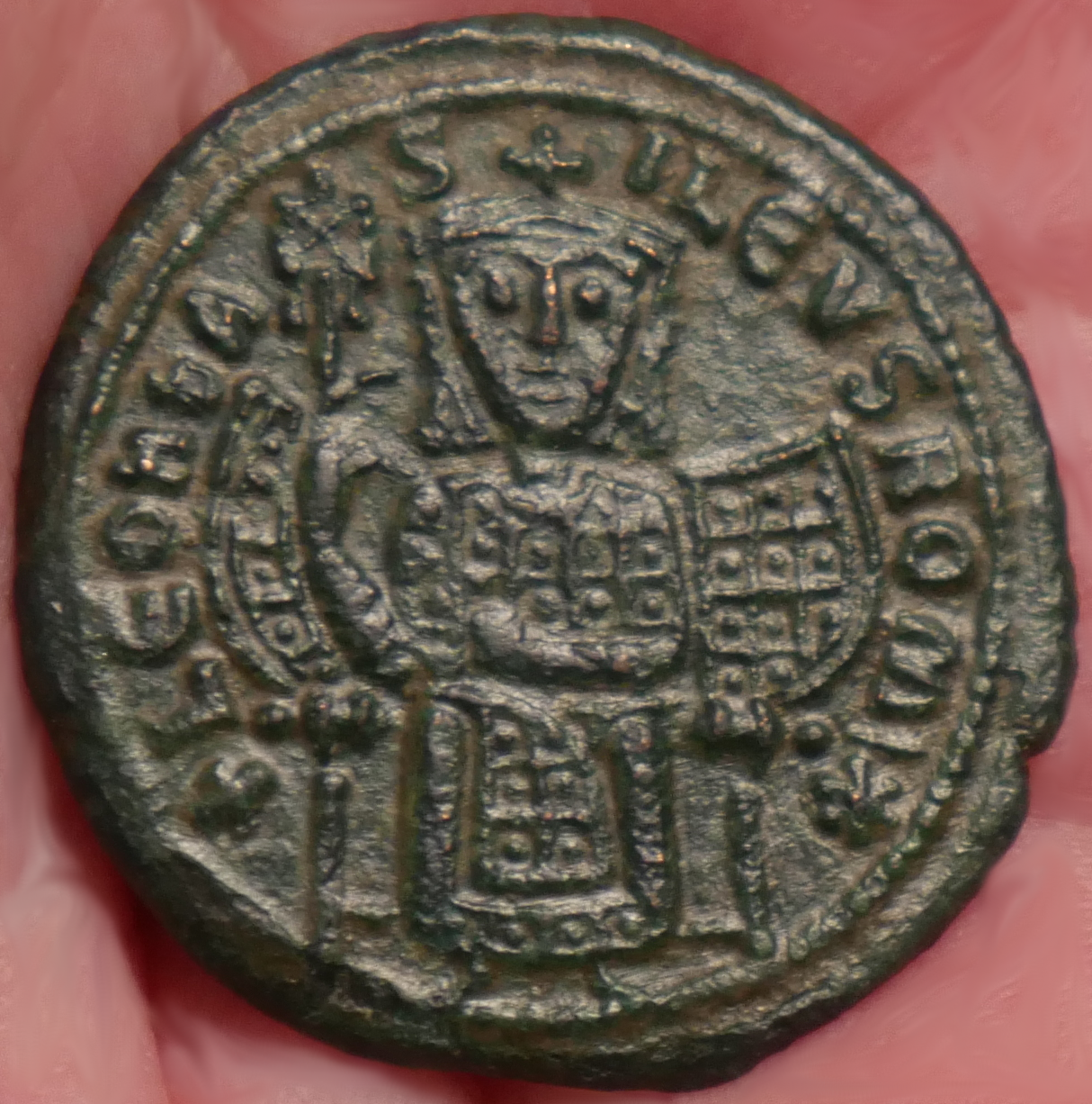 Basil I Æ Follis with Leo (VI) and Constantine... - Byzantine Coins ...