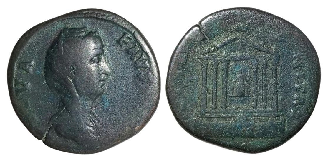 Faustina Friday – a Sestertius of the AETERNITAS and Temple issue of ...