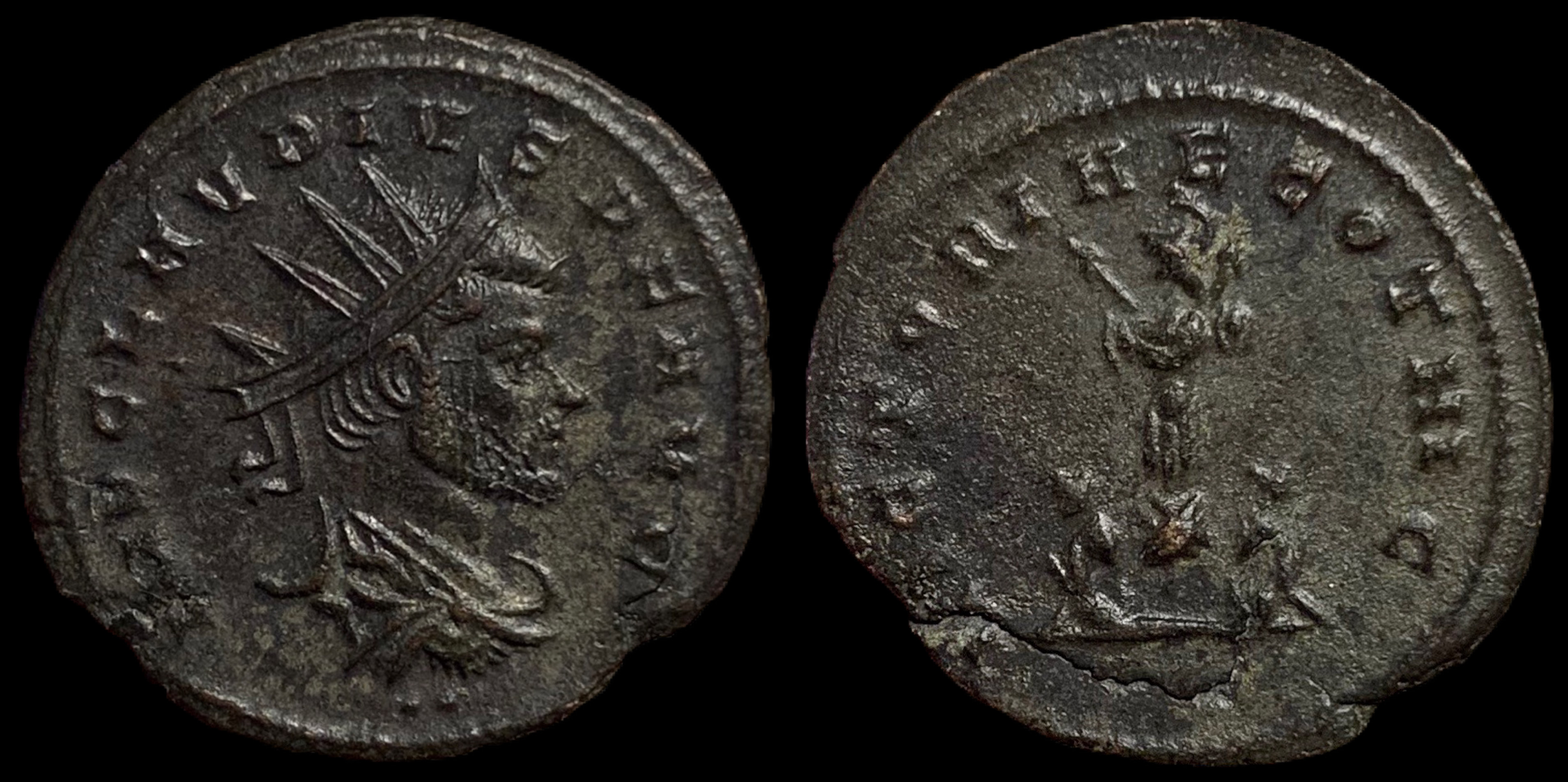 Claudius Gothicus with captive reverse, a little snack - Roman Imperial ...