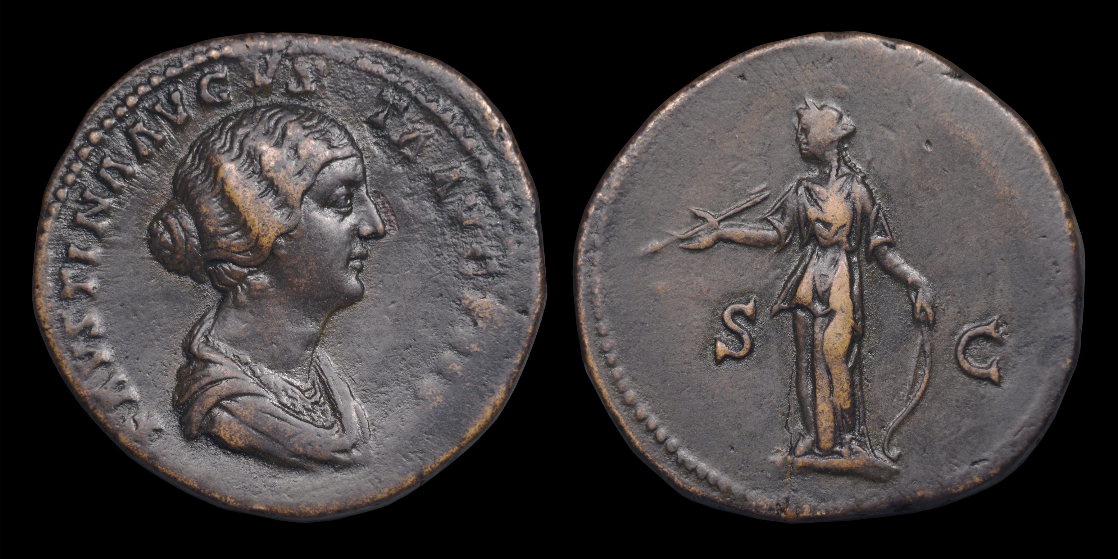 New coin - a lovely young Faustina II portrait denarius - Roman ...