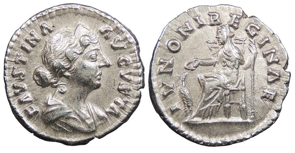 New coin - a lovely young Faustina II portrait denarius - Roman ...