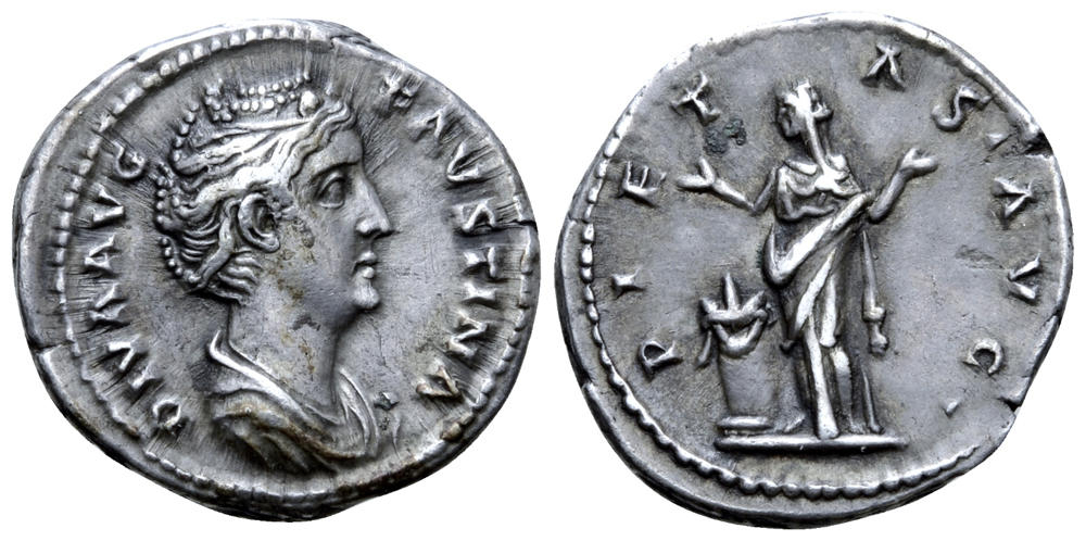 Faustina Friday – The Pietas Standing Next to Altar, Raising Both Hands ...