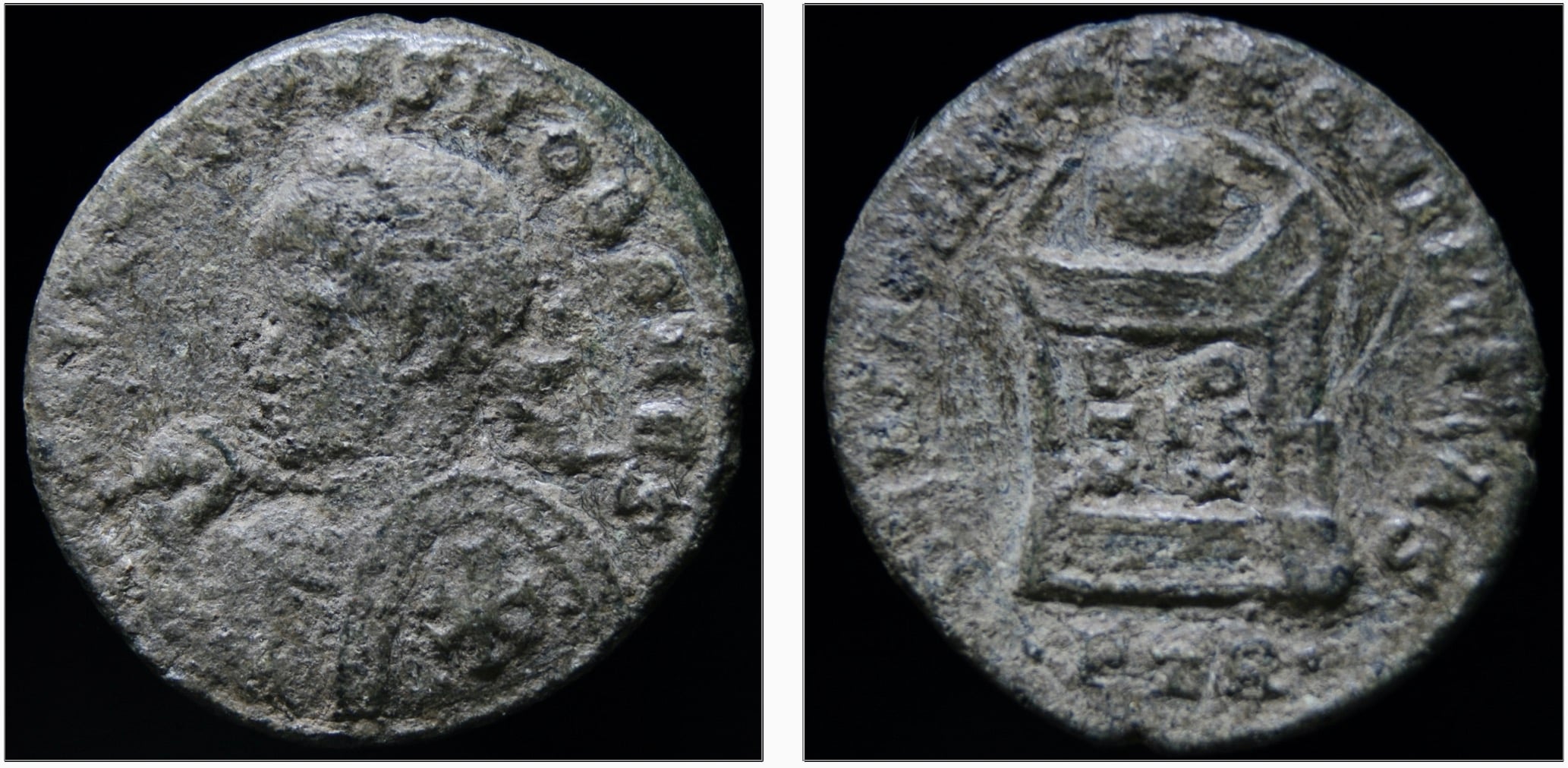 Constantine I VLPP from Siscia with Chi-Rho on helmet - Roman Imperial ...