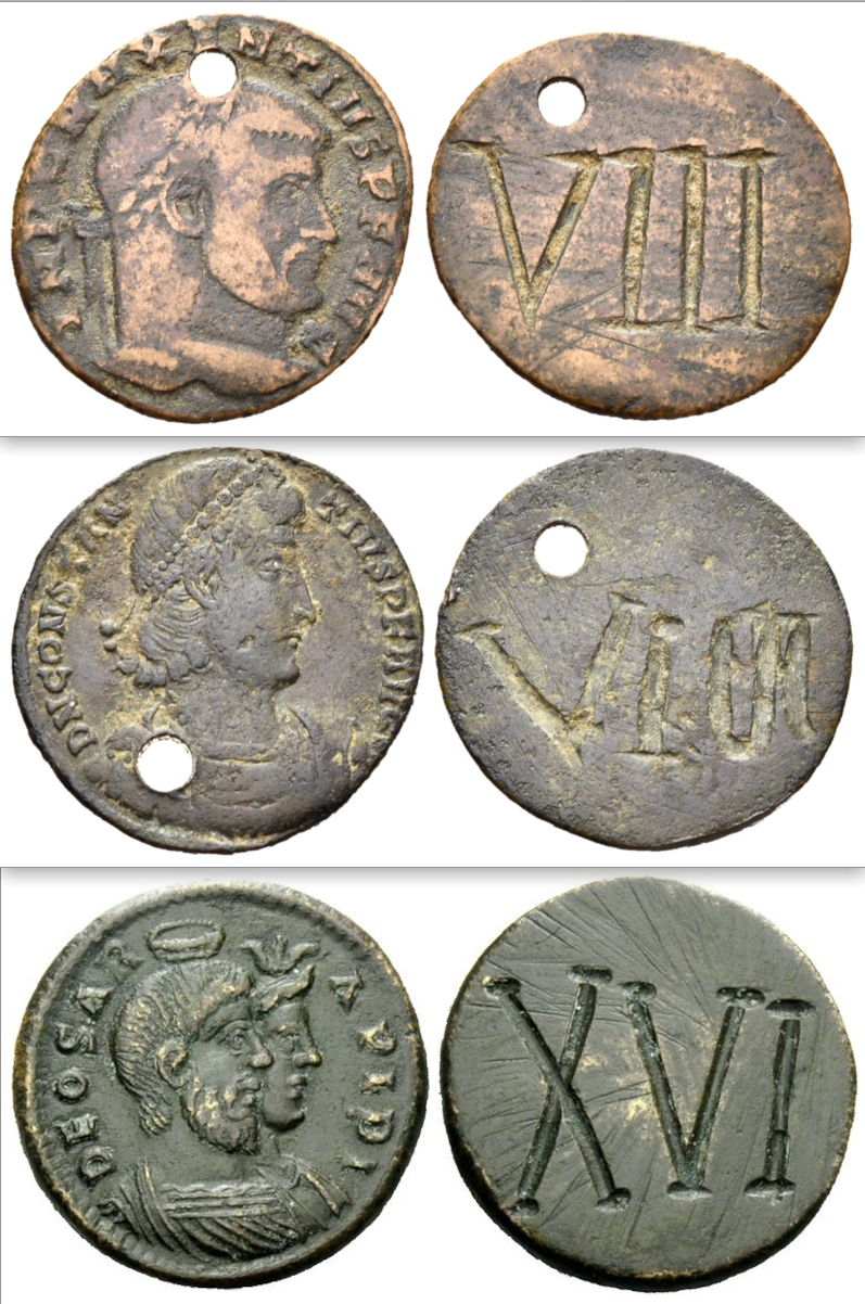 Numbered tesserae/spintriae - overview of types - Roman Imperial Coins ...