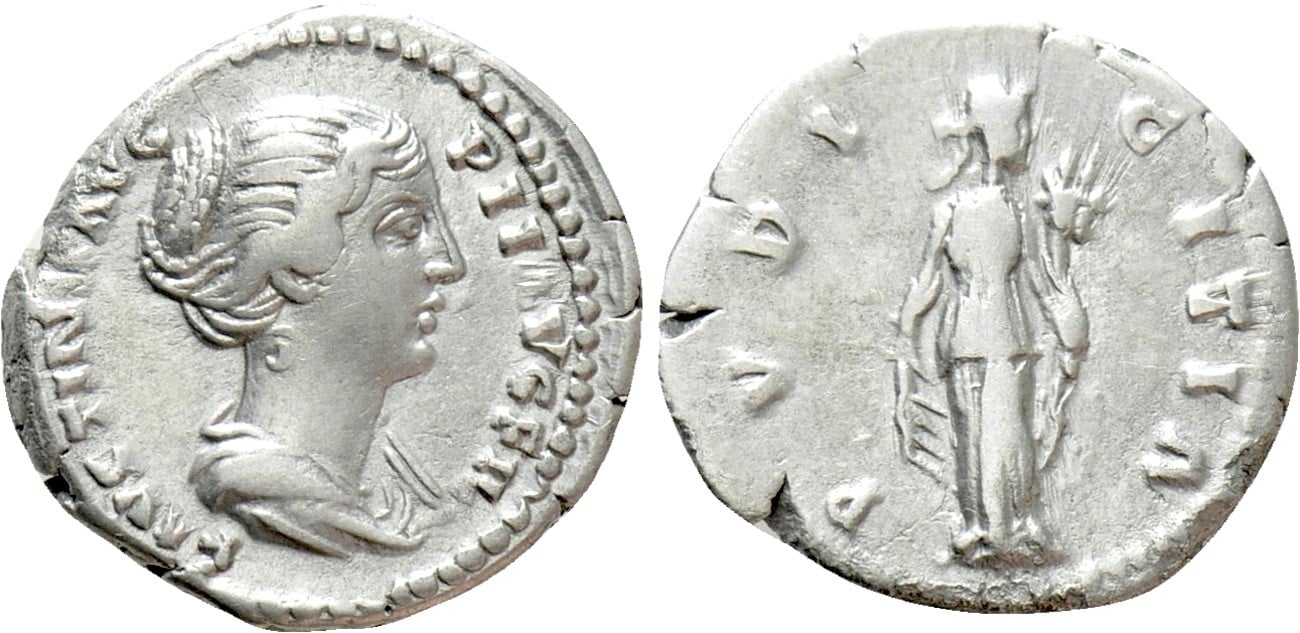 Faustina Friday – An Unusual Representation of Pudicitia on a Denarius ...
