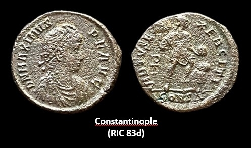 Magnus Maximus AE decargyrus Constantinople mint. - Roman Imperial ...