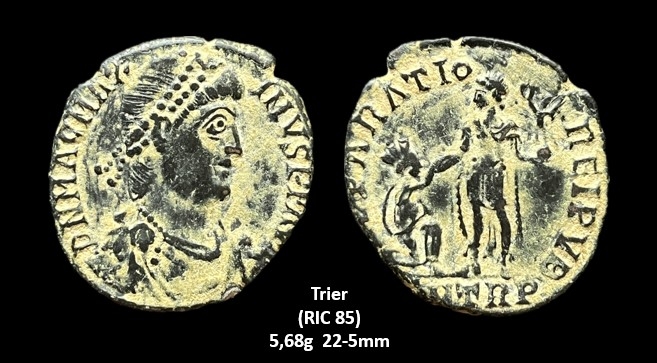 Magnus Maximus AE decargyrus Constantinople mint. - Roman Imperial ...