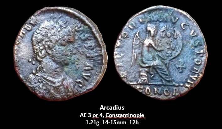 Bronze strike of an Arcadius gold coin? - Roman Imperial Coins - Numis ...