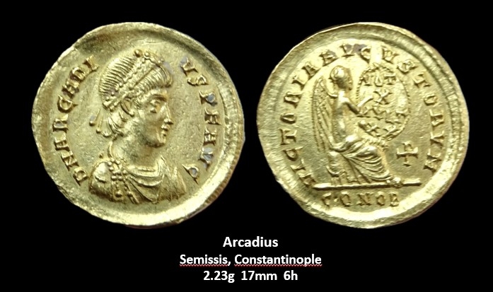 Bronze strike of an Arcadius gold coin? - Roman Imperial Coins - Numis ...